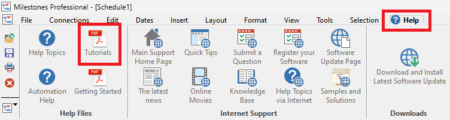 Milestones Professional 2025 Tutorials – Project Management Software